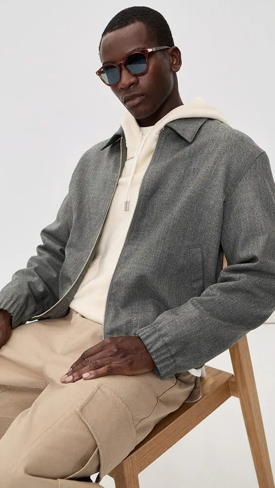 AMI Paris De Coeur Padded Zipped Jacket