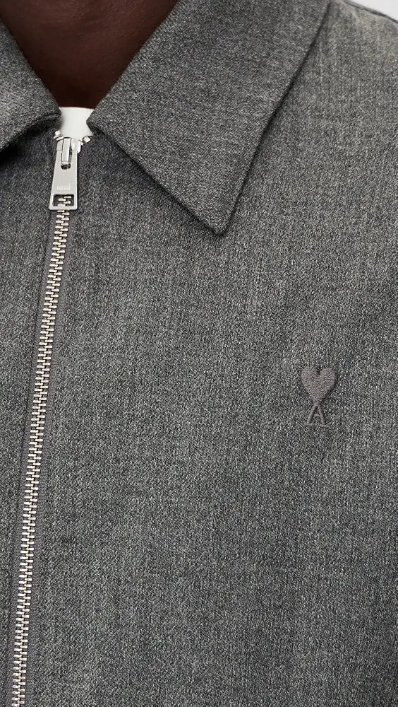 AMI Paris De Coeur Padded Zipped Jacket