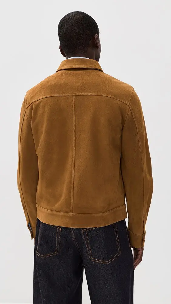 AMI Paris Buttoned Suede Jacket