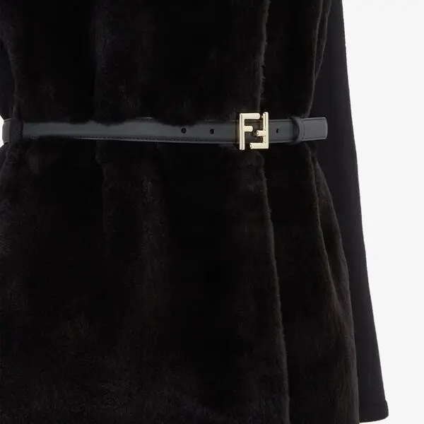 Fendi Single-breasted Belted Coat