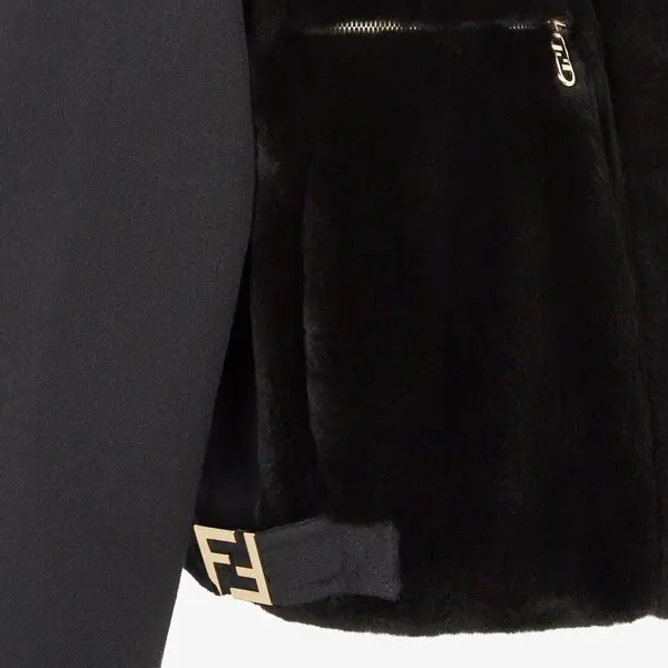 Fendi Wool And Mink Jacket