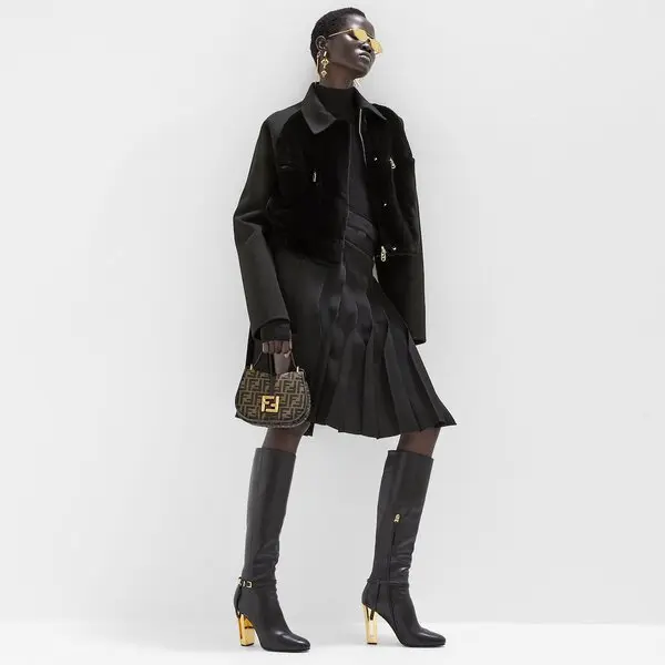 Fendi Wool And Mink Jacket
