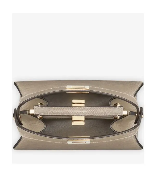 Fendi Dove-grey Karung Leather Bag