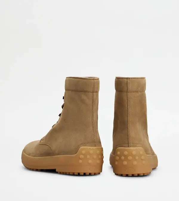 TOD'S Winter Gommino Ankle Boots In Suede
