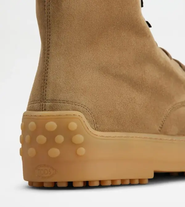 TOD'S Winter Gommino Ankle Boots In Suede