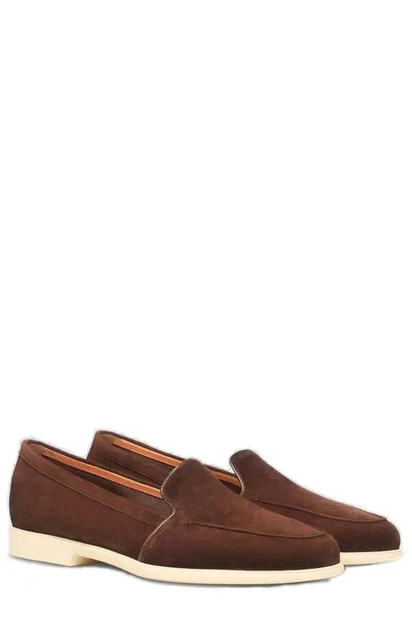 Santoni Slip-on Loafers - Red