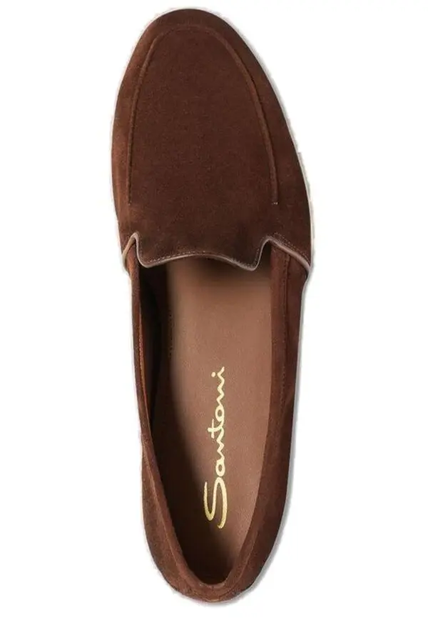 Santoni Slip-on Loafers - Red
