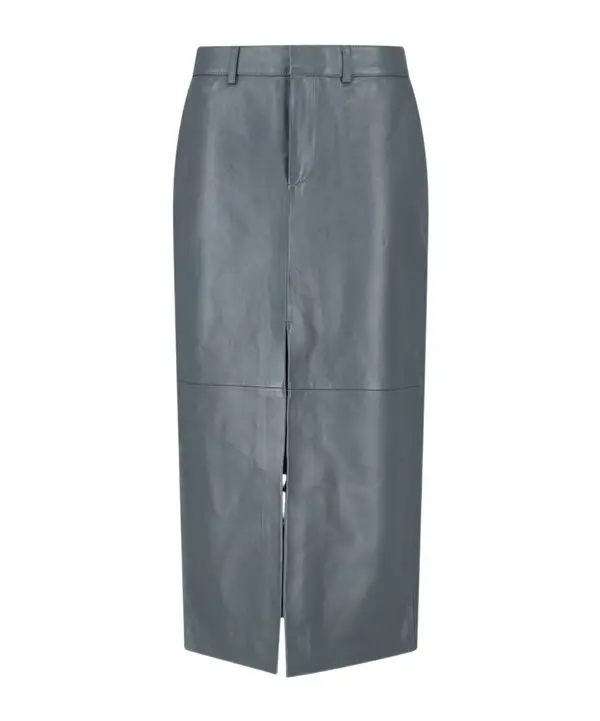 THE FRANKIE SHOP Maybelle Front-slit Pencil Skirt - Gray
