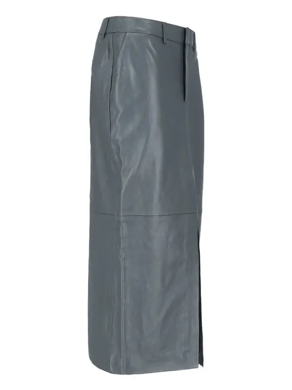 THE FRANKIE SHOP Maybelle Front-slit Pencil Skirt - Gray