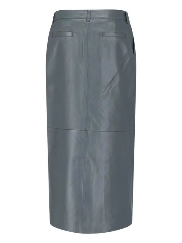 THE FRANKIE SHOP Maybelle Front-slit Pencil Skirt - Gray