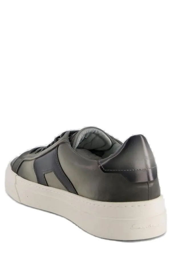 Santoni Logo-embossed Lace-up Sneakers