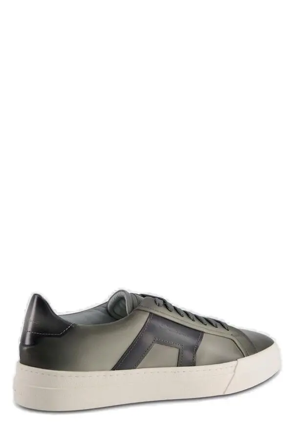 Santoni Logo-embossed Lace-up Sneakers