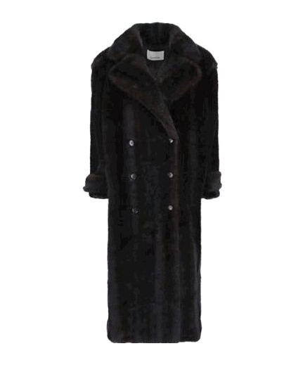 THE FRANKIE SHOP Double-breasted Coat - Black