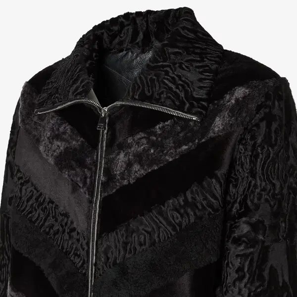 Fendi Blouson With High Collar And Long Sleeves
