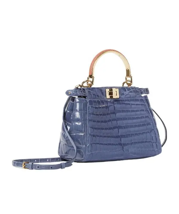 Fendi Peekaboo Mini Crocodile Bag