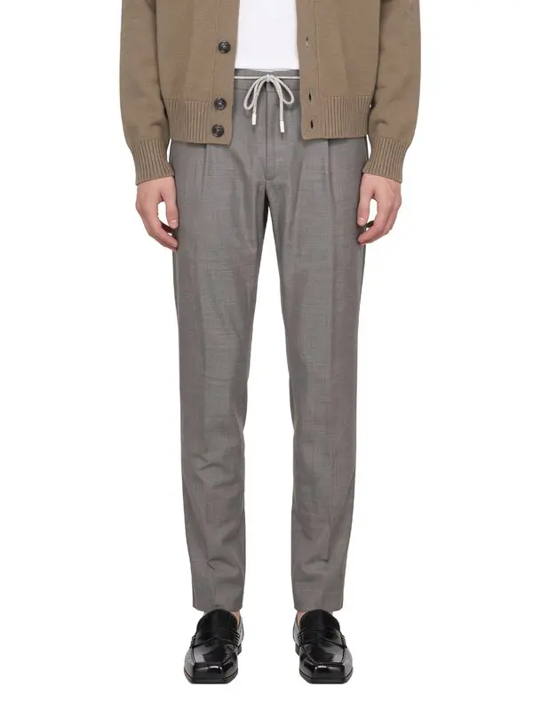 Eleventy Drawstring Pleated Trousers