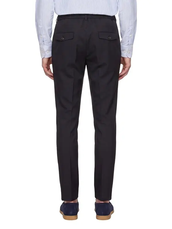 Eleventy Drawstring Pleated Trousers