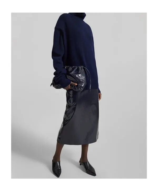 THE FRANKIE SHOP Gala Turtleneck Long-sleeve Knit Top