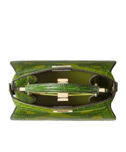 Fendi Peekaboo Iseeu Petite Sunny Side Flowers Crocodile Leather Bag