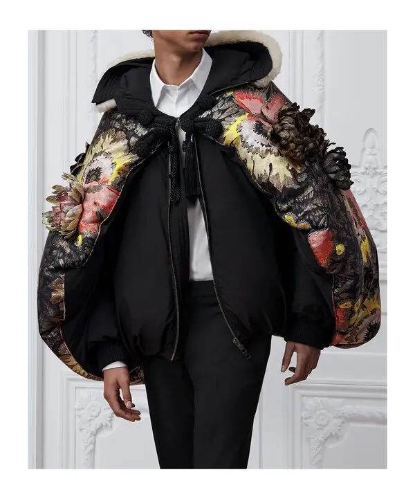 Dior Puffer Jacket With Byzance Cape