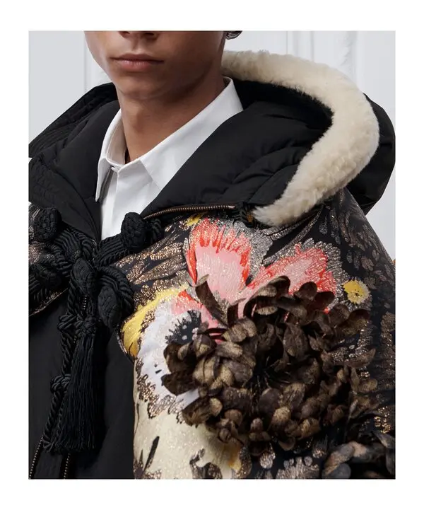 Dior Puffer Jacket With Byzance Cape