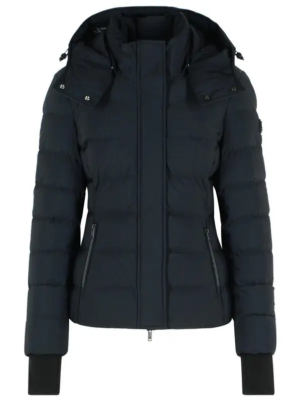 Moose Knuckles Hooded Logo Patch Jacket
