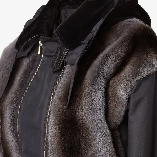 Fendi Mink And Gabardine Blouson