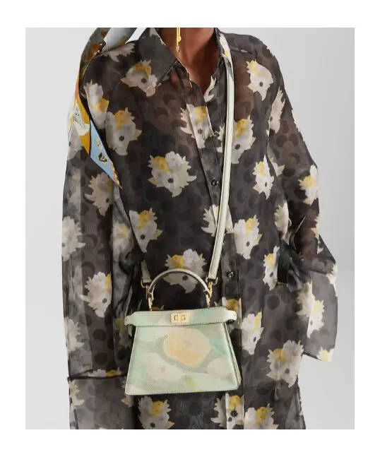 Fendi Multicolor Sunny Side Flowers Karung Bag