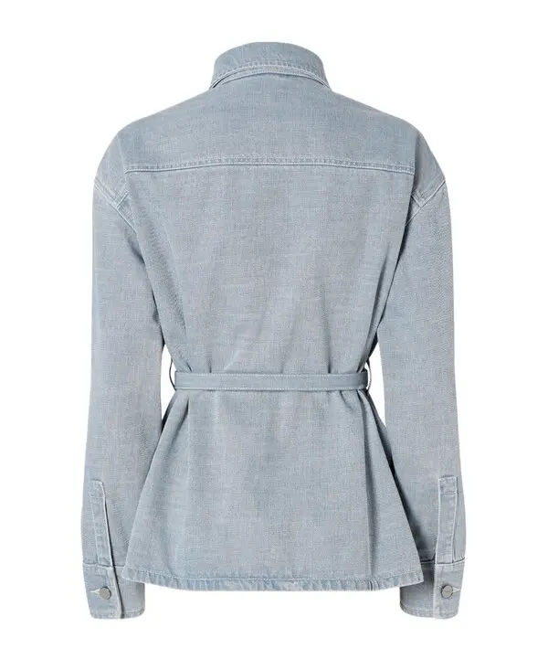 Fendi Belted Waist Denim Jacket