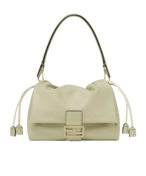 Fendi Sage Nappa Leather Bag - Green