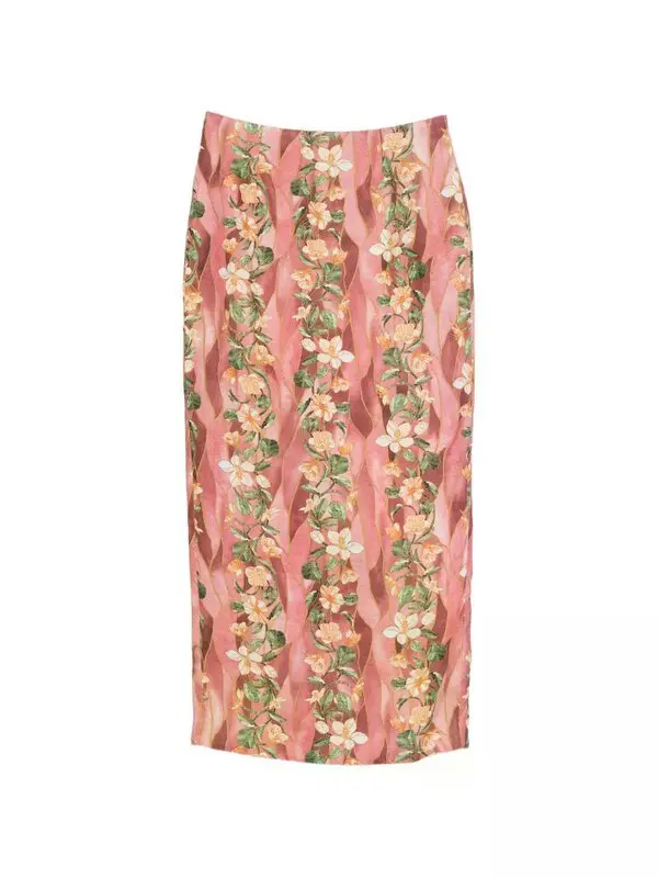 Agua Bendita Lirica Maxi Skirt - Pink