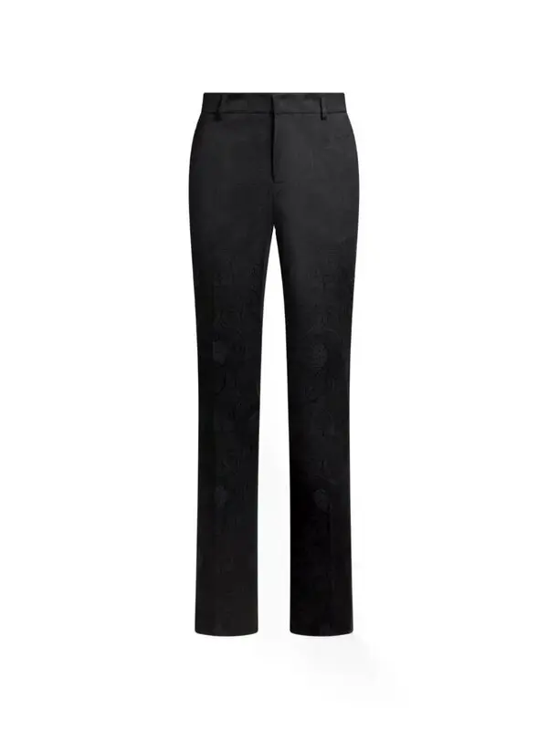 Etro Cotton-blend Jacquard Trousers With Damask-motif