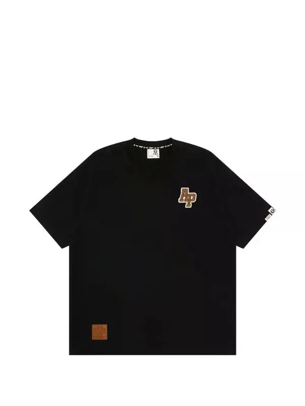 AAPE BY *A BATHING APE Moonface-print Embroidered T-shirt