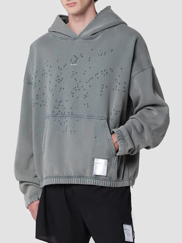 Satisfy Relaxed Fit Cotton Hoodie With Pouch Pocket