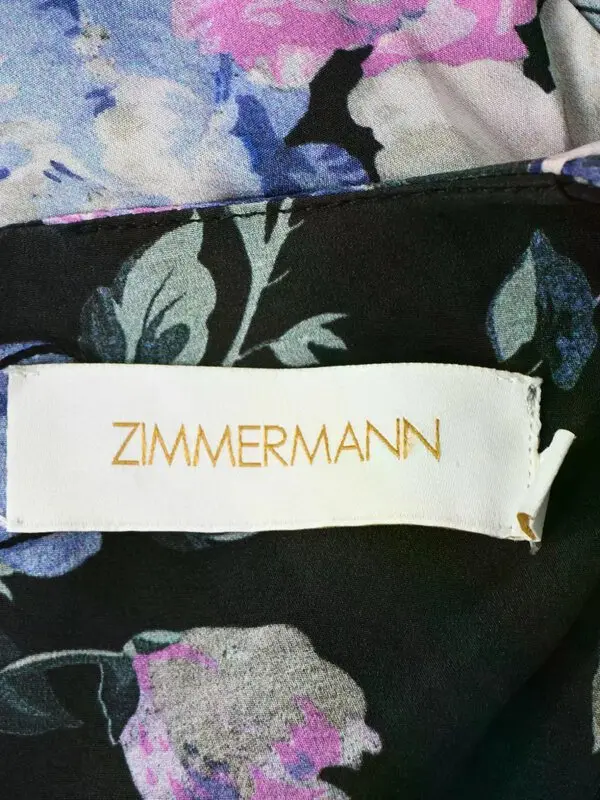 Zimmermann Floral-print Ruffled Mini Dress