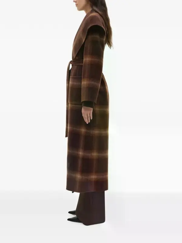 Simkhai Mulhollond Plaid Wool Coat