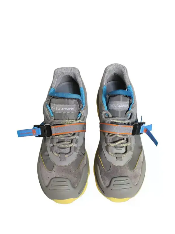 Dolce & Gabbana Gray Airmaster Panelled Low-top Sneakers