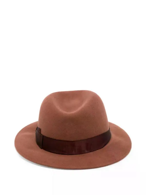 Borsalino Grosgrain-trim Fedora Hat
