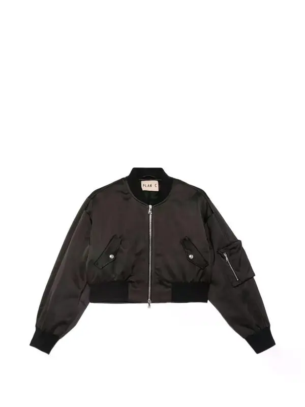 Plan C Zip-fastening Bomber Jacket