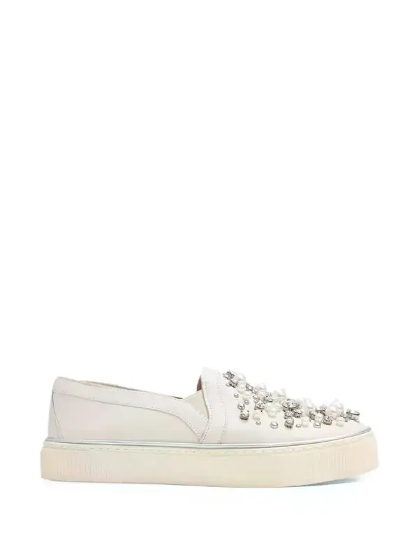 STUART WEITZMAN Decor Embellished Slip-on Sneakers