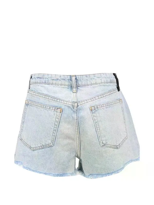 Alexander Wang Bite Raw-hem Denim Shorts