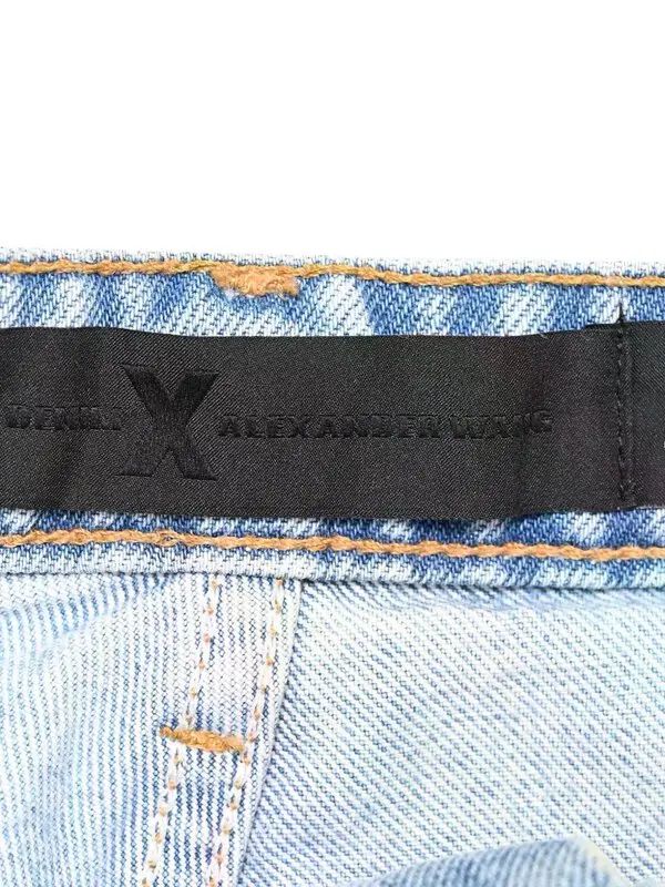 Alexander Wang Bite Raw-hem Denim Shorts
