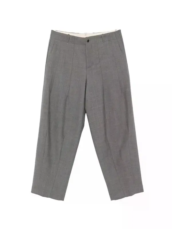 NINE:INTHE:MORNING Pleated Straight-leg Trousers - Grey