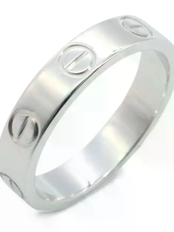 Cartier 2010s Mini Love Ring - Silver