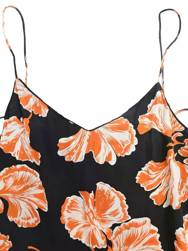 GANNI Geroux Floral-print Slip Dress