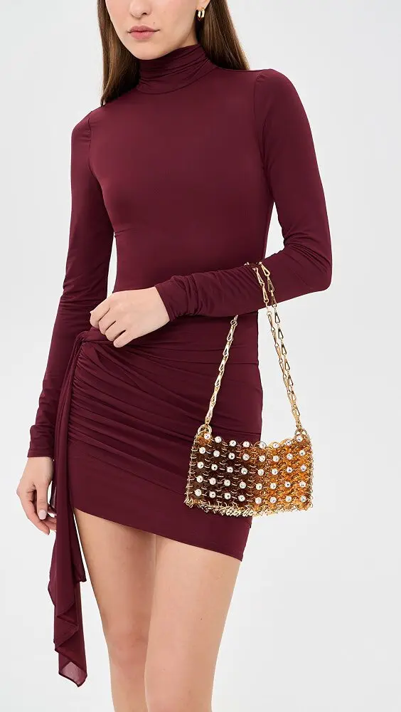 Rabanne 1969 Nano Shoulder Bag - Ocre