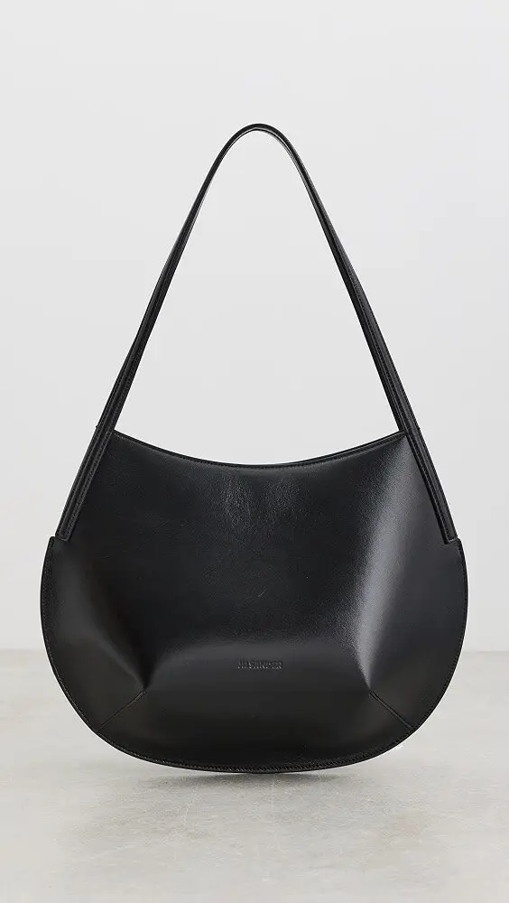 JIL SANDER Kante Shoulder Bag - Black