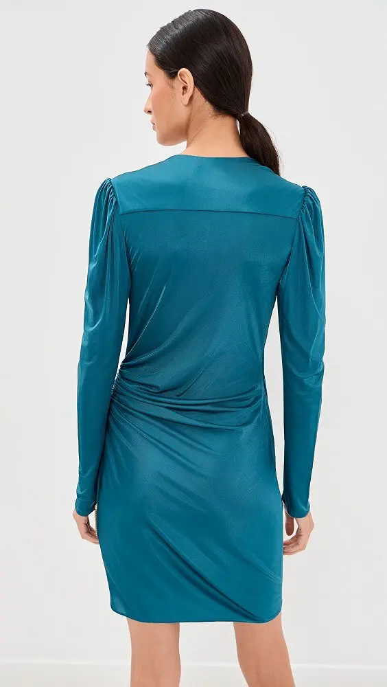 Balmain Draped Viscose Jersey Dress