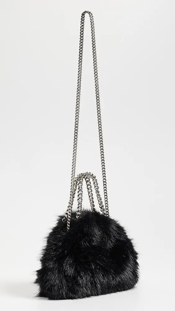 Stella McCartney Falabella Plush Fabric Mini Drawstring Bag