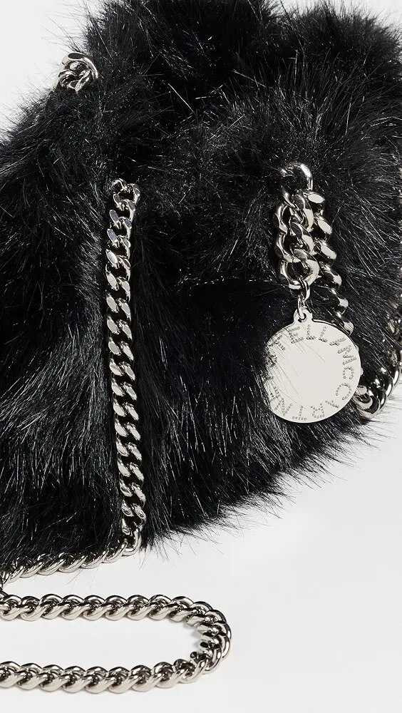 Stella McCartney Falabella Plush Fabric Mini Drawstring Bag